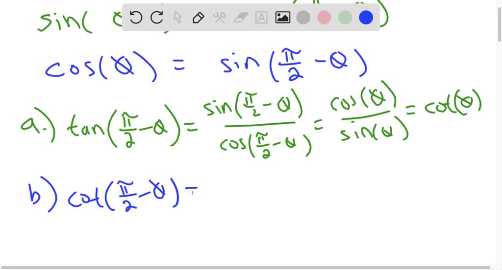 SOLVED:Verify the Cofunction Identities for tangent, secant, cosecant and cotangent.