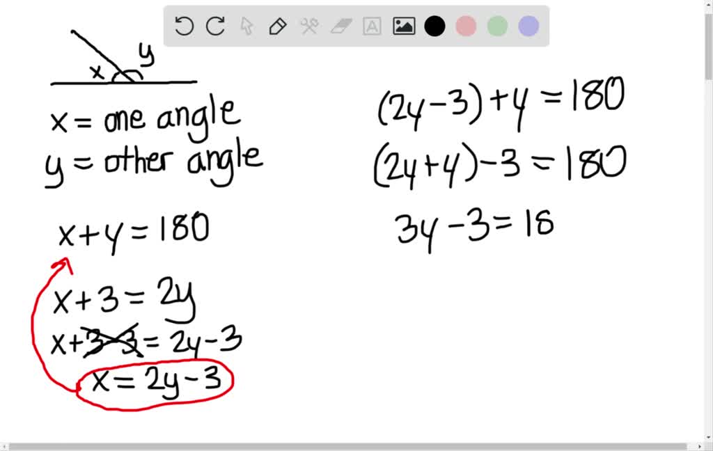 SOLVED Two Angles Are Supplementary One Angle Is 3 Less Than Twice