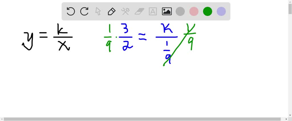 SOLVED:Construct a mathematical model given the following: y varies inversely as x, where y=3 ...