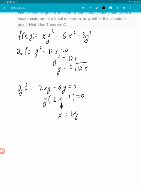 SOLVED:Find all critical points. Indicate whether each such point gives ... SOLVED:Find all critical points. Indicate whether each such point gives ...