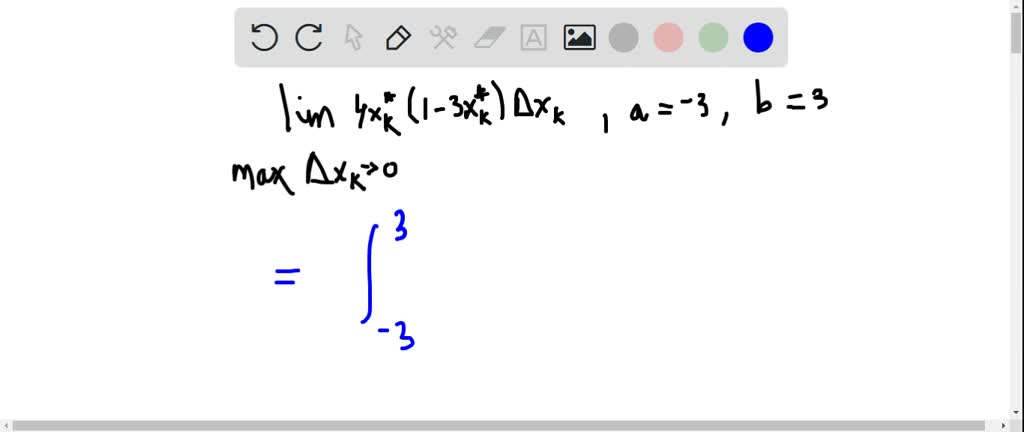 SOLVED:Use the given values of a and b to express the following limits as integrals. (Do not ...