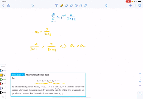 SOLVED:Show that each alternating series converges, and then estimate the error made by using ...
