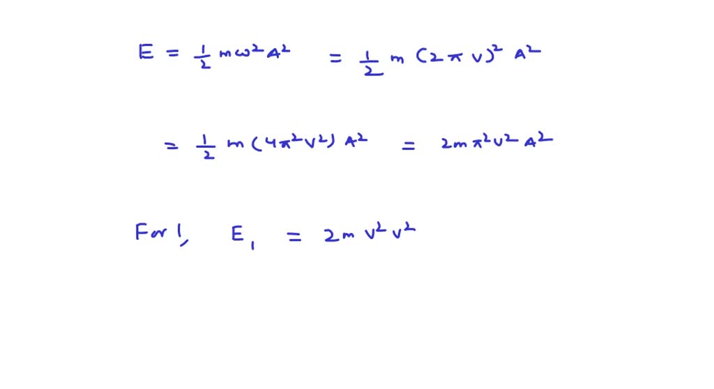 Two independent harmonic oscillators of equal mass are oscillating ...