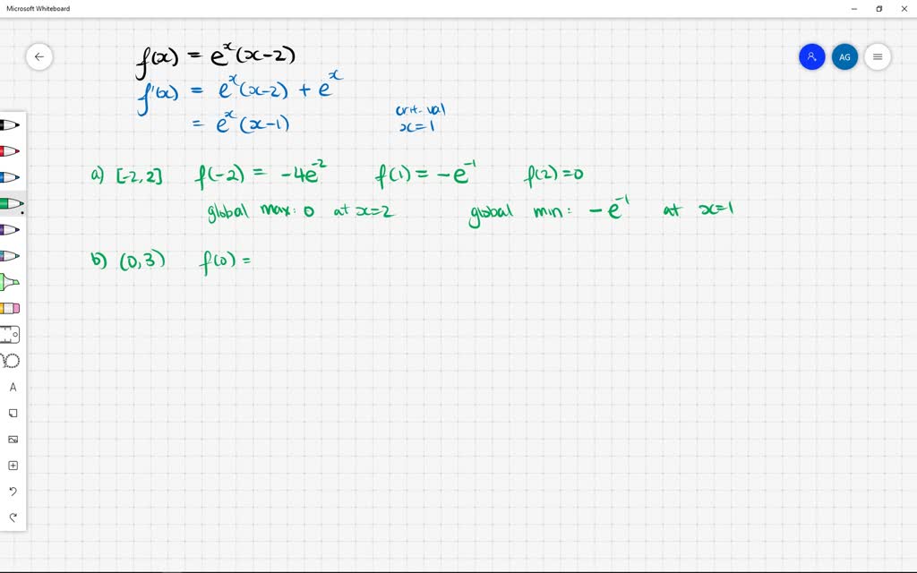 SOLVED:Find the locations and values of any global extrema of each function f in exercises on ...