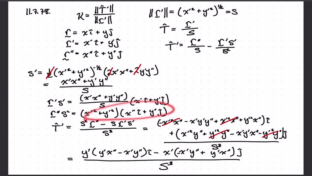 SOLVED:Derive the first curvature formula in Theorem A by working ...