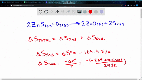 SOLVED: Elemental sulfur is formed by the reaction of zinc sulfide with ...
