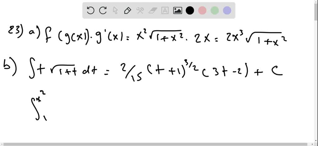 SOLVED:(a) Use Formula (18) to find (d)/(d x) ∫1^x^2 t √(1+t) d t (b ...