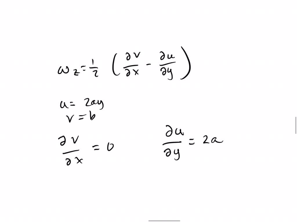 Solved The Stream Function For An Incompressible Two Dimensional Flow