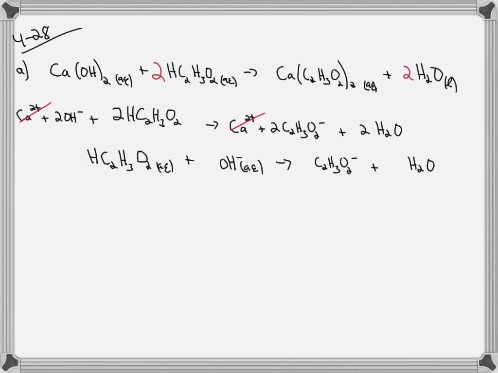 SOLVED Write The Molecular Total Ionic And Net Ionic Equations For