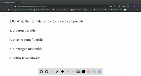 SOLVED:Write the formula for each of the following compounds: a ...