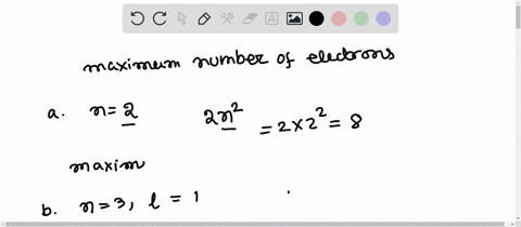 SOLVED:What is the maximum number of electrons in an atom that can have ...