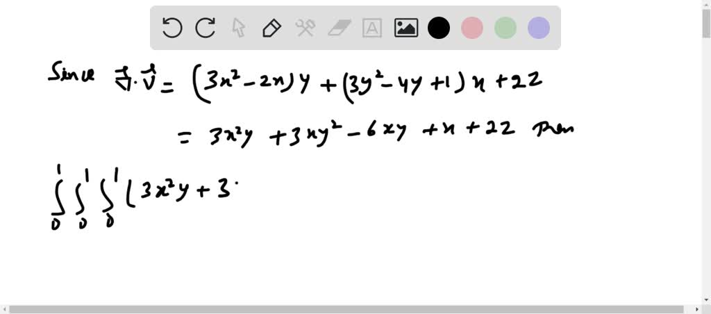 SOLVED:\iiint \mathbf{V} \cdot V \cdot d \tau over the unit cube in the ...