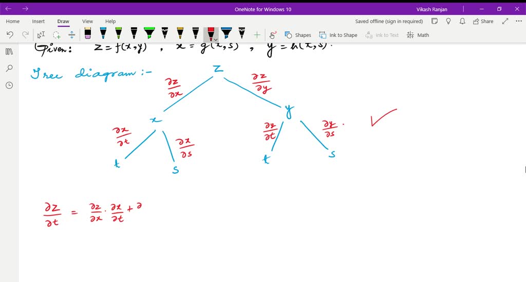 SOLVED:In Exercises 13-24 , draw a tree diagram and write a Chain Rule ...