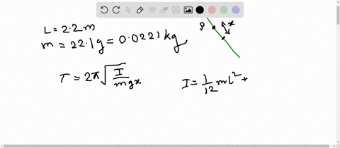 SOLVED:A pendulum is formed by pivoting a long thin rod about a point ...
