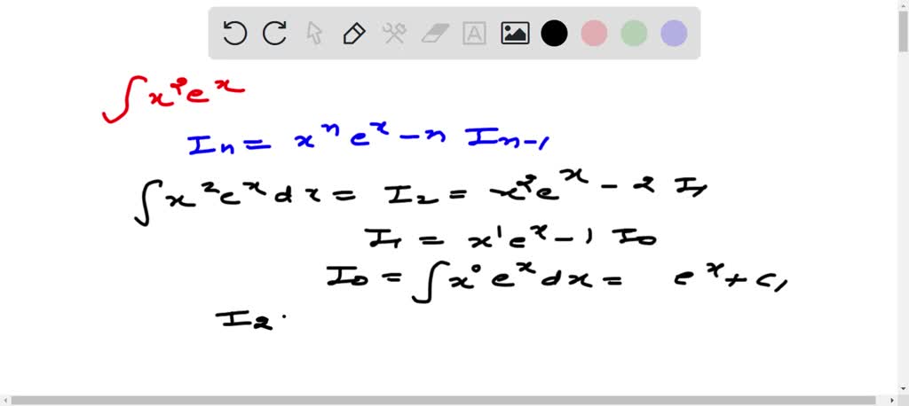 ⏩SOLVED:Determine ∫x^2 e^x d x using a reduction formula. | Numerade