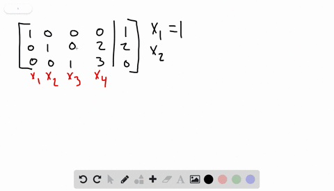 SOLVED:The reduced row echelon form of a system of linear equations is given. Write the system ...