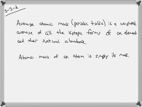 Solved Explain The Differences Between Atomic Number And Atomic Mass