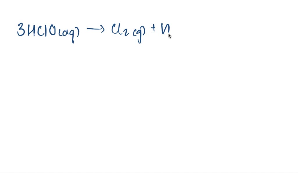 SOLVED:Write a balanced net ionic equation for the disproportionation ...