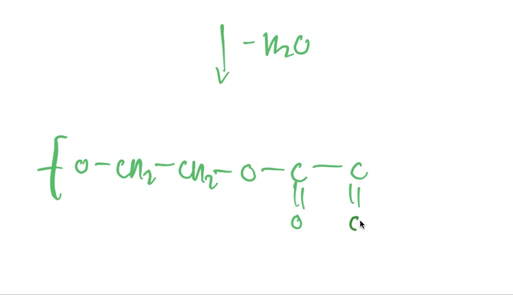 SOLVED:A rather simple polymer can be made from ethylene glycol, OCCCO ...