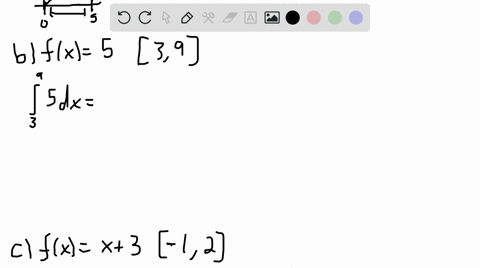 SOLVED:In each part, use a definite integral to find the area under the curve y=f(x) over the ...
