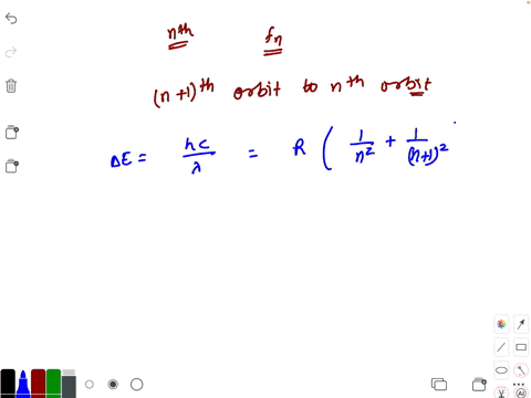 SOLVED:The frequency of revolution of an electron in the n th orbit in ...