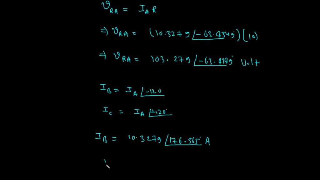 A balanced Wye-connected load with (10+j 20) ohms per phase is connected to a three-phase, 400 V ...