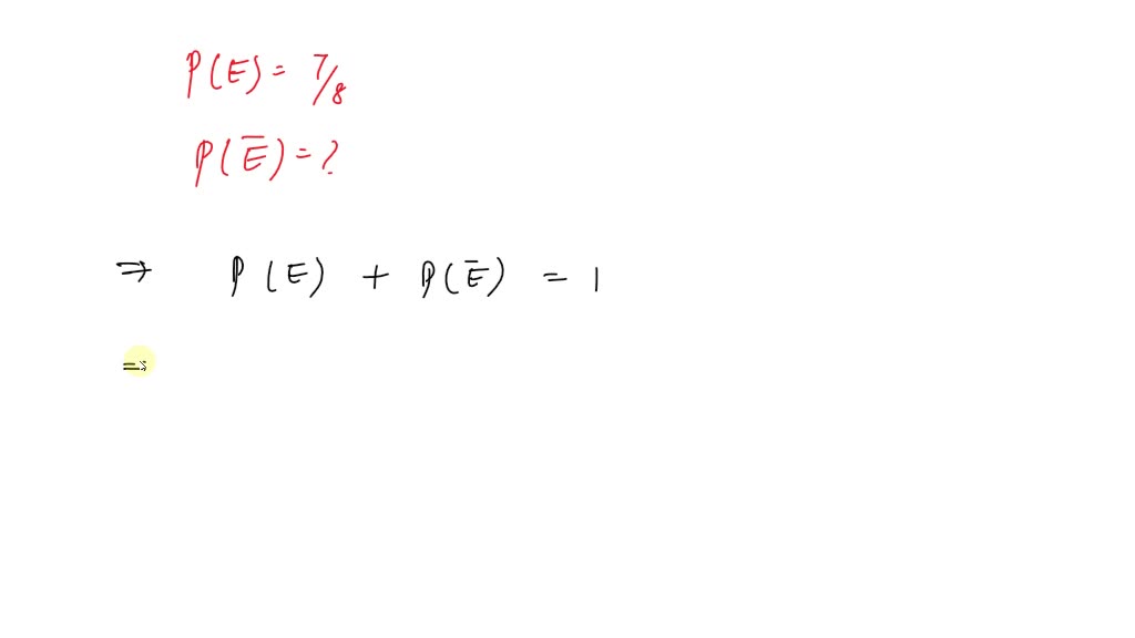 SOLVED:The complement of an event A is the collection of all outcomes in the sample space that ...