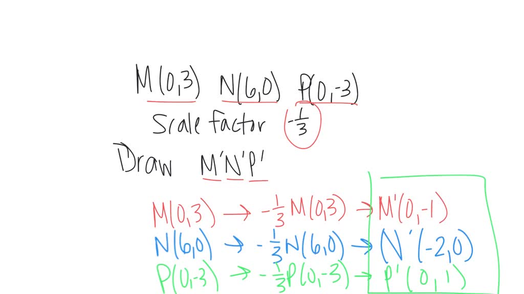 SOLVED:Draw the image of the figure with the given vertices under a dilation with the given ...