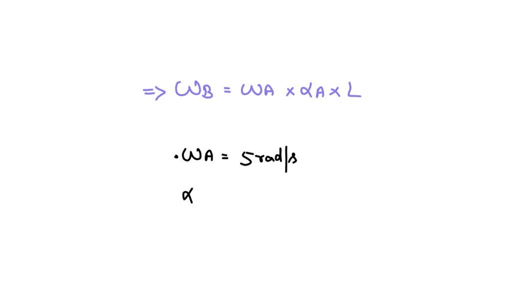 Knowing That At The Instant Shown The Rod Attached At A Has An Angular Velocity Of 5 Rad S