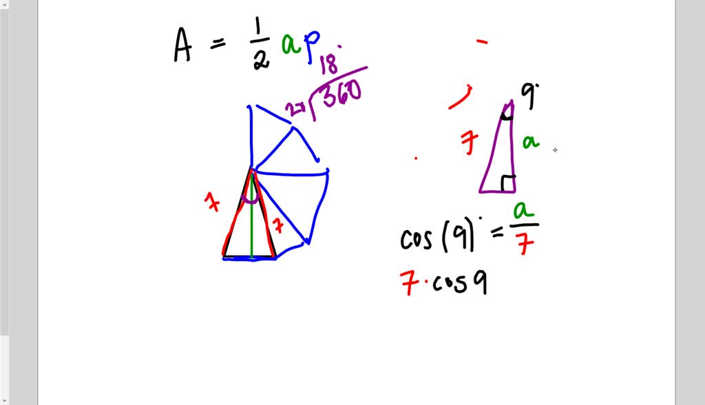 SOLVED:Find the approximate area of a regular polygon that has 20 sides ...