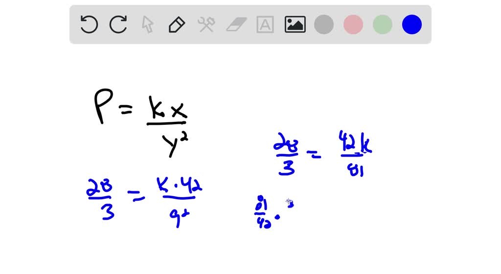 SOLVED:Find a mathematical model that represents the statement. (Determine the constant of ...