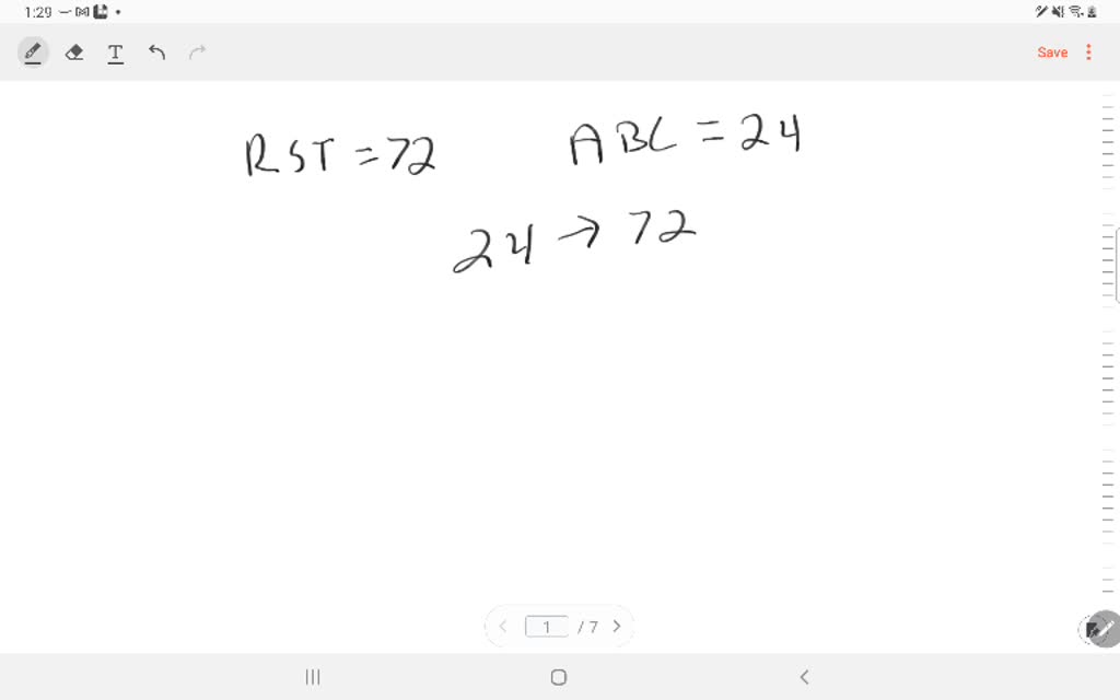SOLVED:A 6-8-10 right triangle A B C is similar to a triangle RST with perimeter 72 units. Find ...