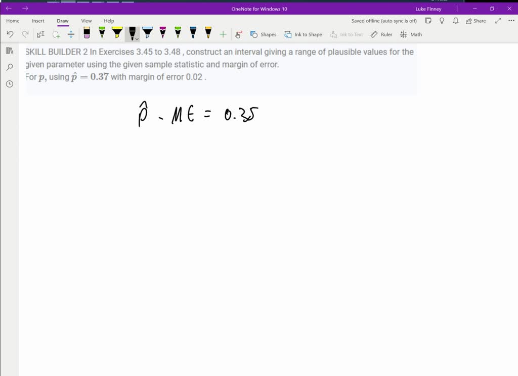 SOLVED:Construct an interval estimate for the given parameter using the given sample statistic ...