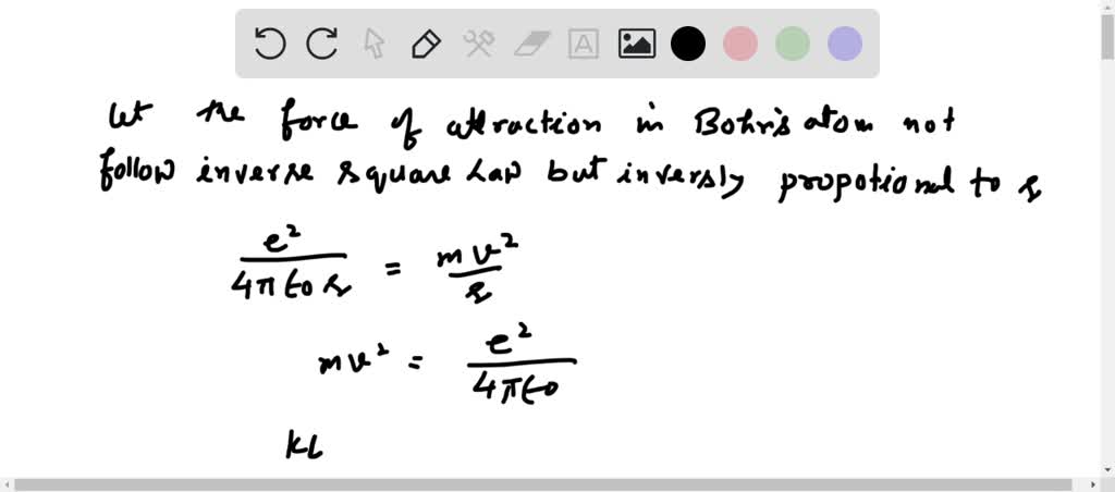 Suppose The Potential Energy Between Electron And Proton At A Distance