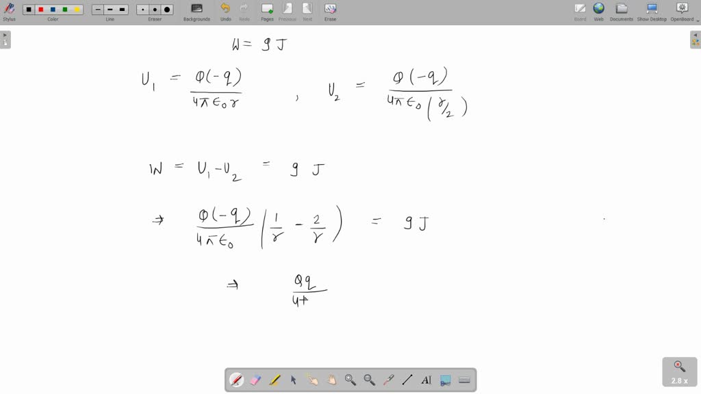 SOLVED:The work done by electric field done during the displacement of ...