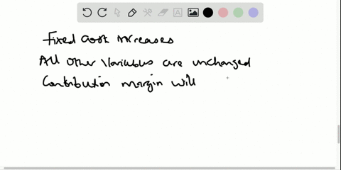 SOLVED: If fixed cost decrease while variable cost per unit remains constant, the new ...