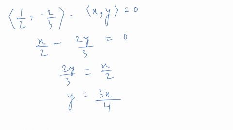 SOLVED:Find two vectors in opposite directions that are orthogonal to ...