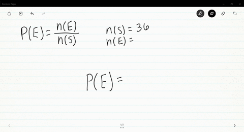 SOLVED:In Exercises 25-26, a single die is rolled twice. The 36 equally ...