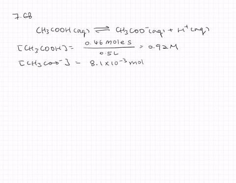 ⏩SOLVED:The dissociation of acetic acid, CH3 COOH, has an… | Numerade
