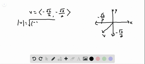 SOLVED:Magnitude and Direction of a Vector Find the magnitude and ...