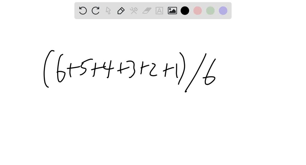 SOLVED: The graph shows the average when a six-sided die is rolled ...
