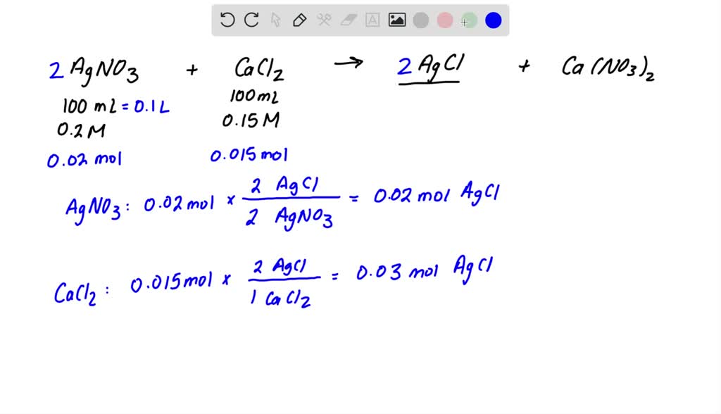 SOLVED What Mass Of Silver Chloride Can Be Prepared By The Reaction Of