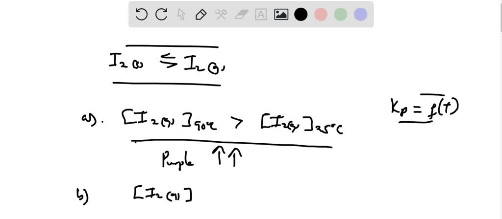 SOLVED:Iodine crystals have a significant vapor pressure at room ...