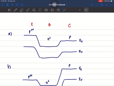 ⏩SOLVED:Consider a p^++ n^+ p bipolar transistor, uniformly doped in ...