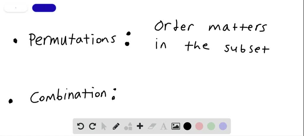 * WRITING Explain the difference between permutations and combinations ...