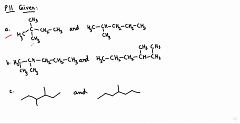 SOLVED: Indicate whether each of the following pairs represent structural isomers or the same ...