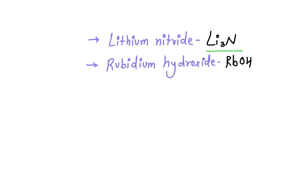 SOLVED:Write the formula for each of the following compounds. a ...
