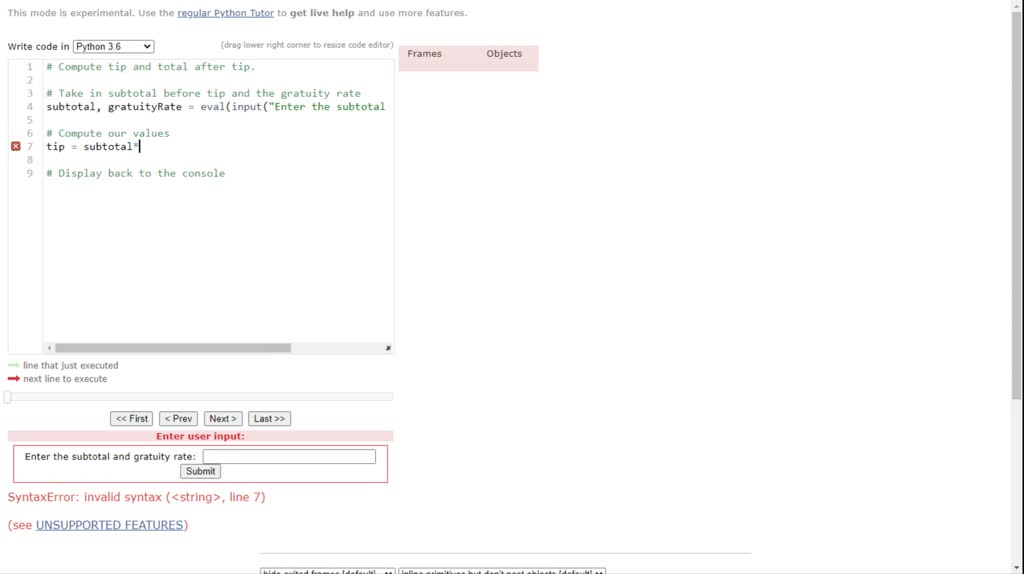 Financial Application Calculate Tips Write A Program That Reads The Subtotal And The Gratuity 