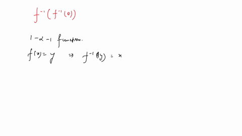 ⏩SOLVED:A table of values for a one-to-one function is given. Find ...