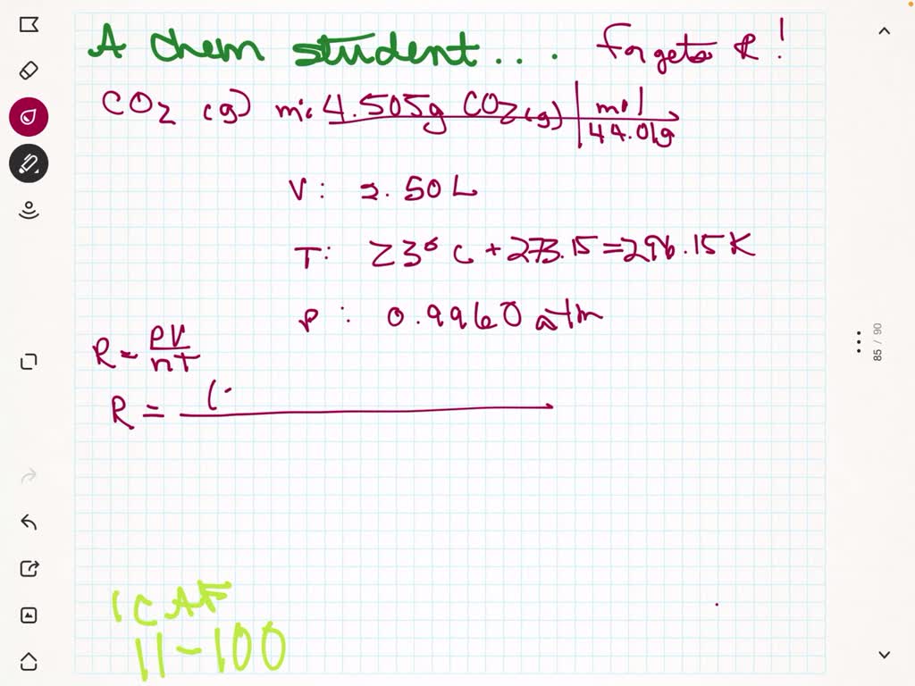 SOLVED: La constante R (constante des gaz) intervient souvent dans les ...